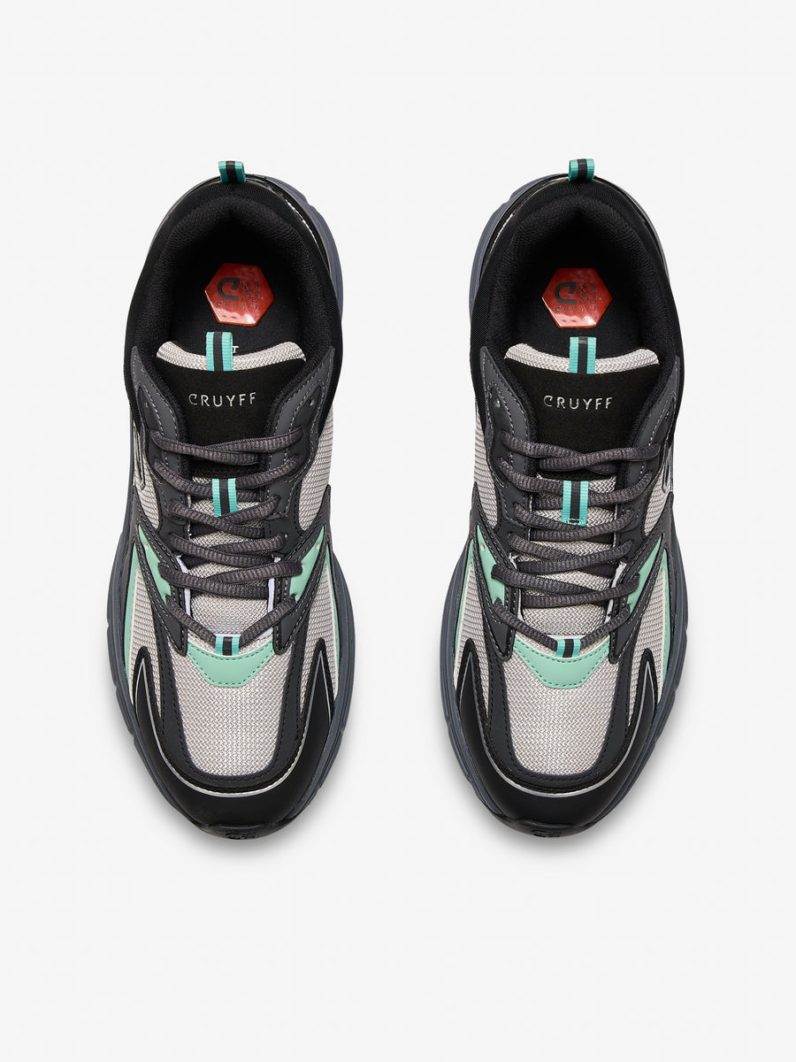 Cruyff Scorpius Trainer - Dark Grey / Mint – DripModa