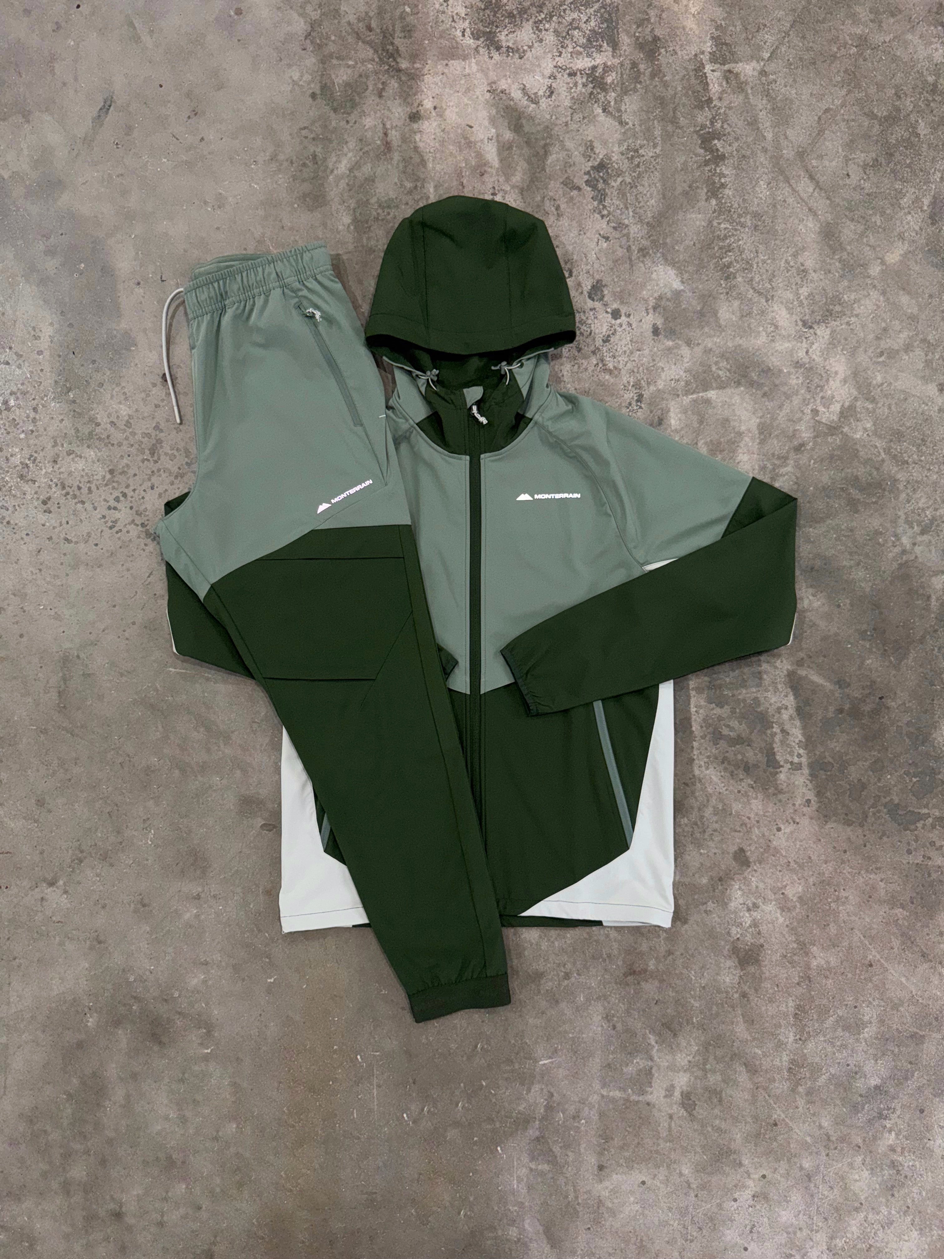 Monterrain Vault Woven Kombu Green Tracksuit - Jacket / Pant – DripModa