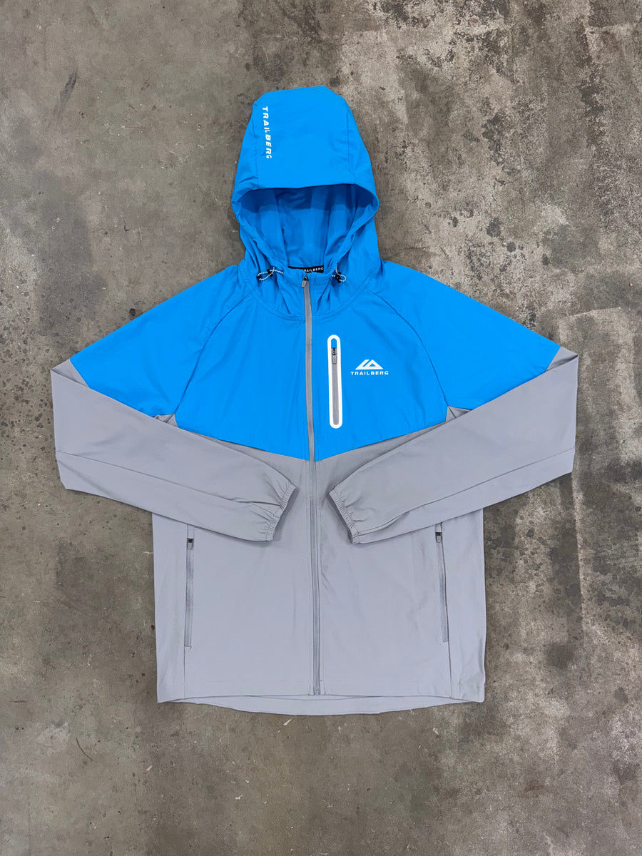 Trailberg Cloud SS25 Jacket - Grey / Atomic Blue – DripModa