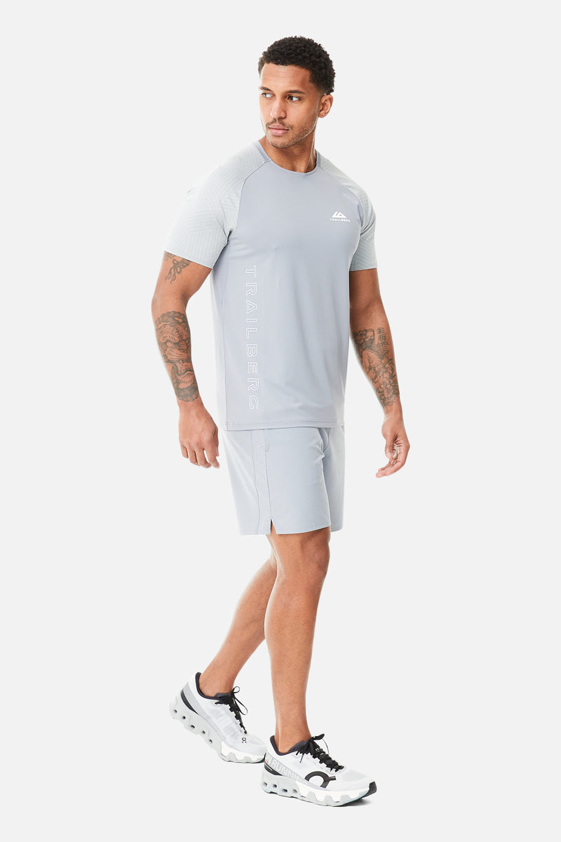 Trailberg Axis Grey Jacquard Set - T Shirt / Short – DripModaUk